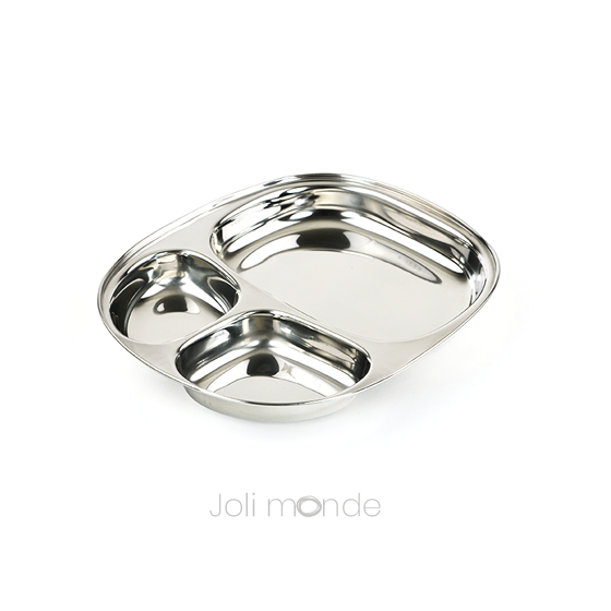 Plateau inox 3 parts - Kids - JOLI MONDE | Sans BPA