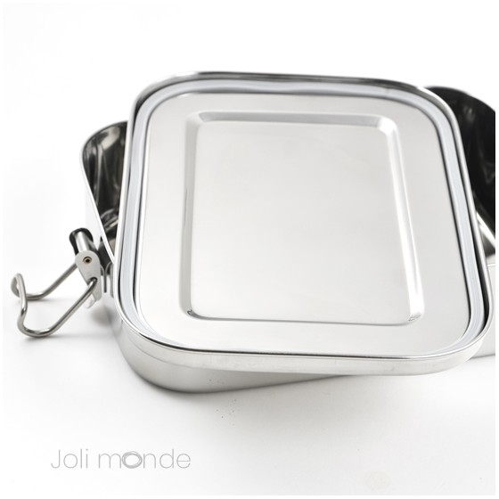 Boite inox La Rectangle Étanche - 1600ml - JOLI MONDE | Sans BPA